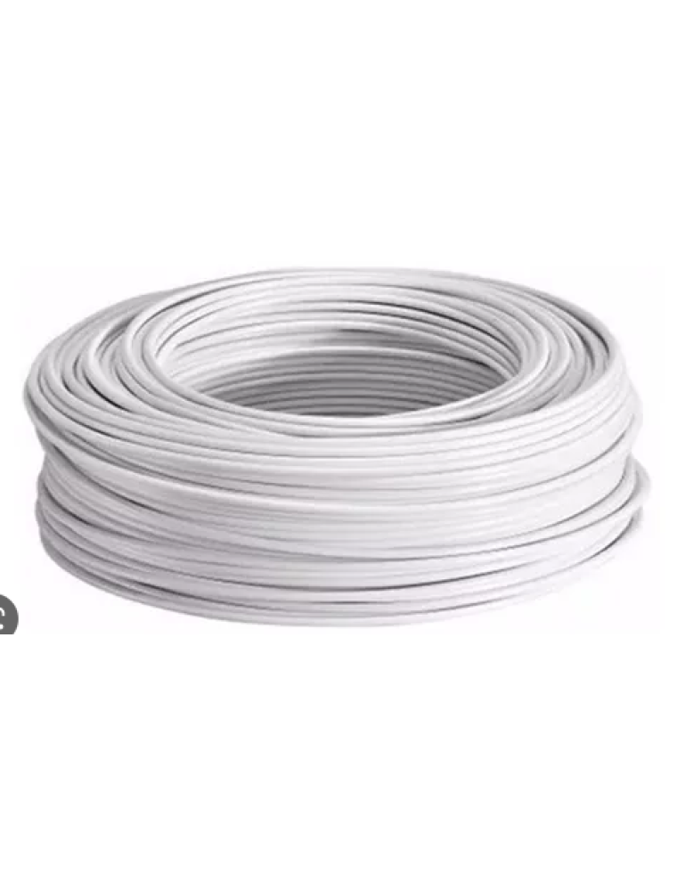 CABLE ELECTRICO BLANCO #10 ROLLO 100 METROS 19 HILOS ANDES